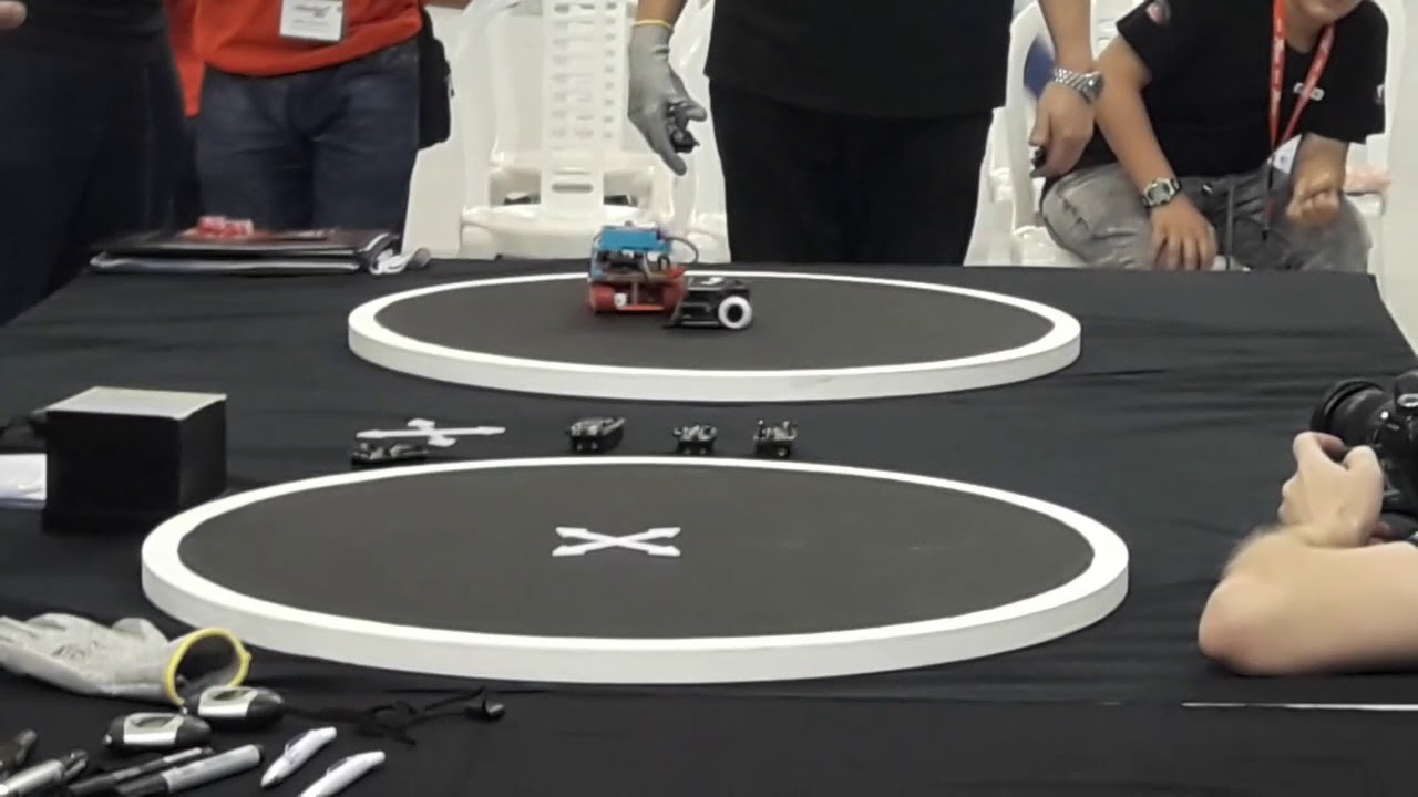 Cyprus Robotex (23-24/6/18): ARDUINO Mini Sumo - YouTube