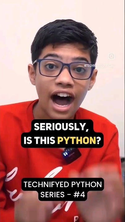 Seriously Is This Python Shorts Python Pythonprogrammer Coding Developer Programming