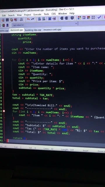 Itemized Receipt C Coders Coderstokyo Codingninja Codemasters Codinglife Codelife Code