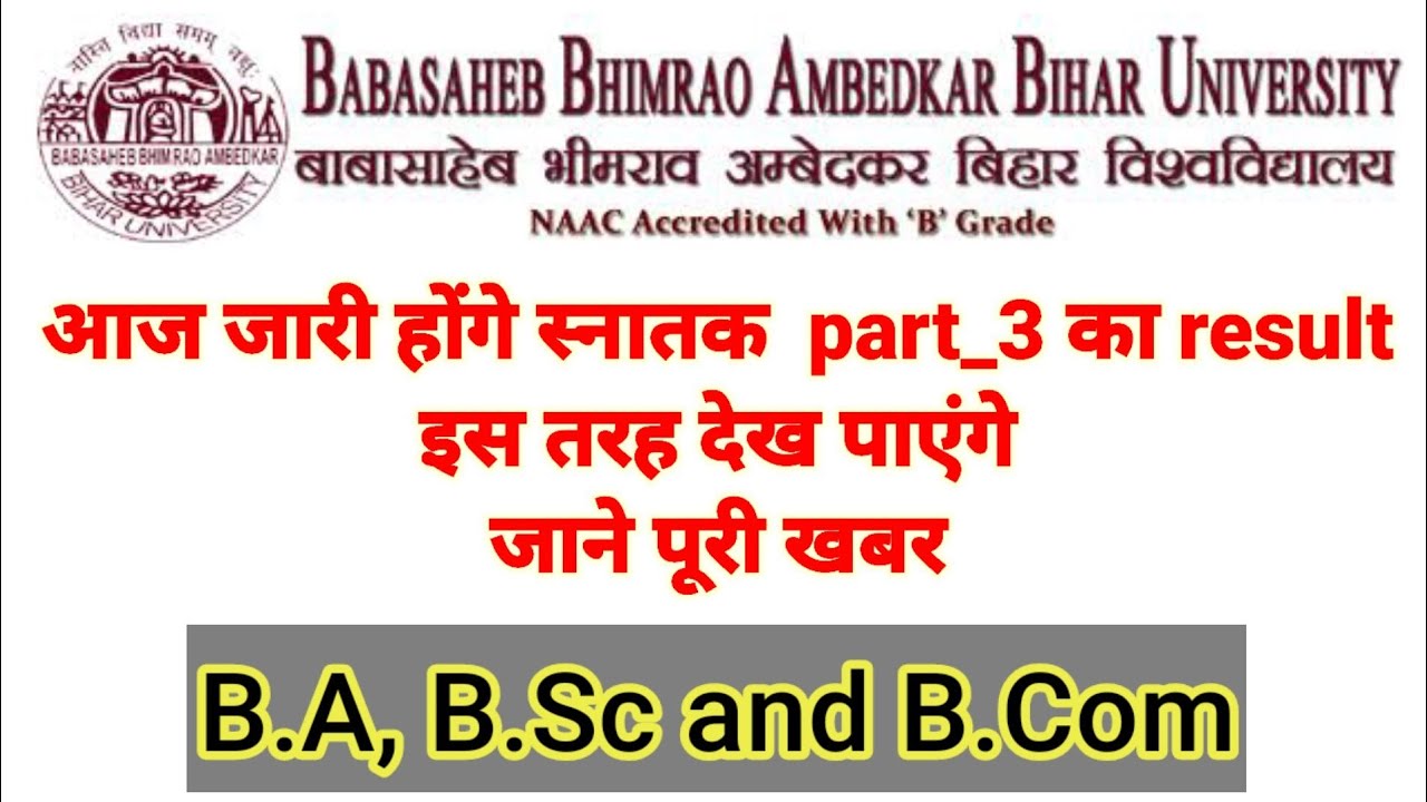 Bihar University tdc Part-3 Result || Brabu part-3 Result Session 2019 ...