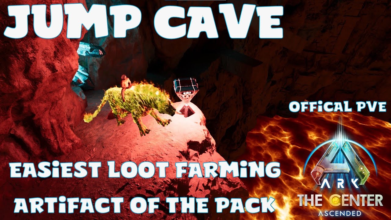 The Center Jump Puzzle Cave - Artifact of the Pack +6 Loot Crates - Ark ...