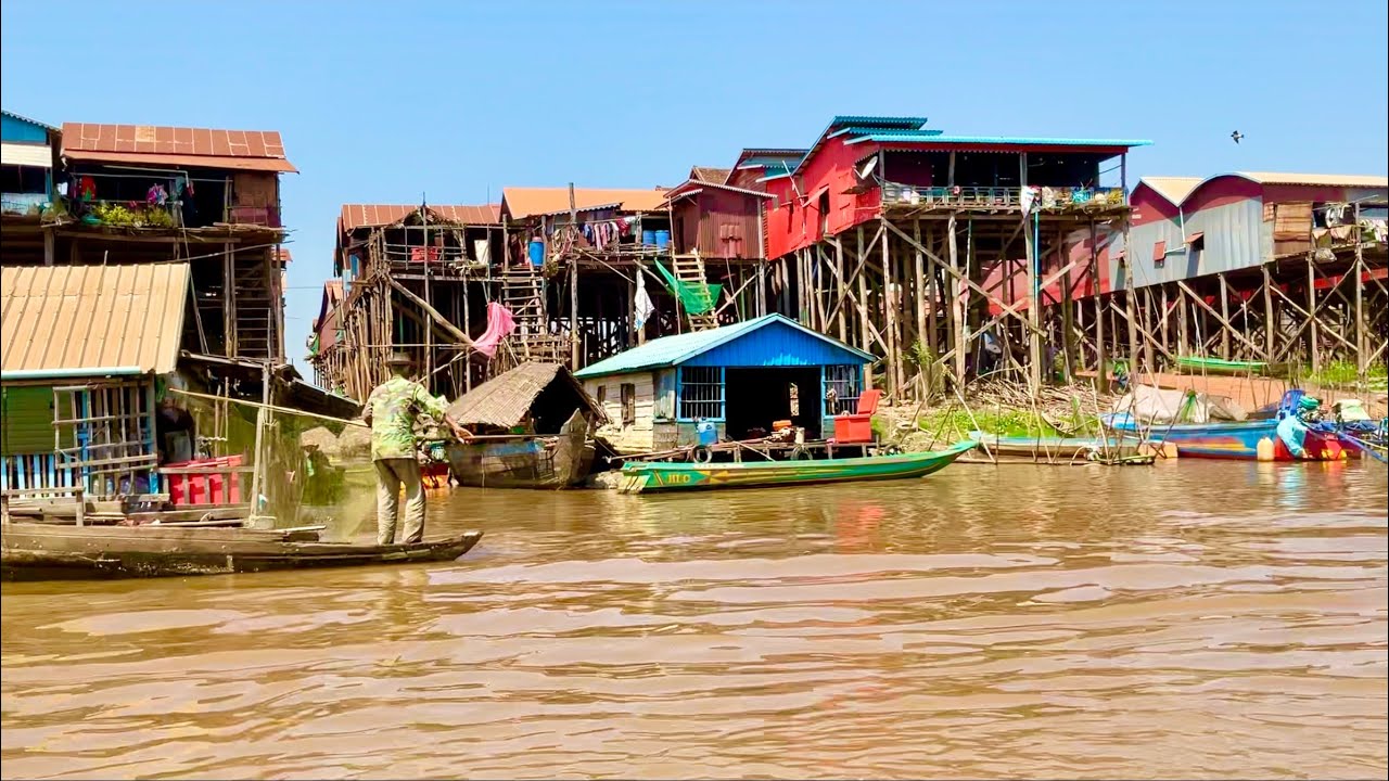 Siem Reap, Camboia, Floating Village, Kompong Phluk, Kompong Khleang ...