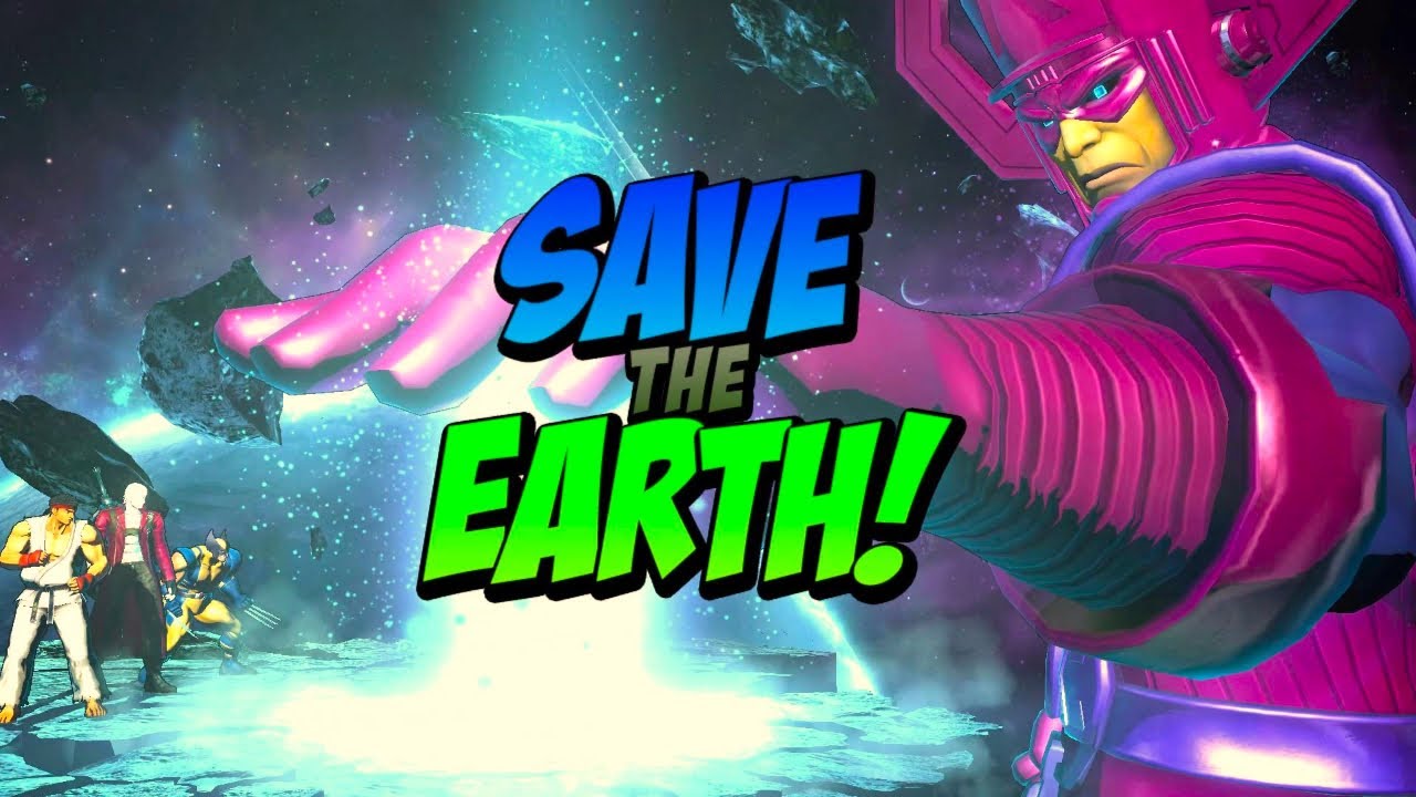 UMVC 3 - Ryu/Dante/Wolverine Vs Galactus Marvel Boss Fight 4k 60fps ...