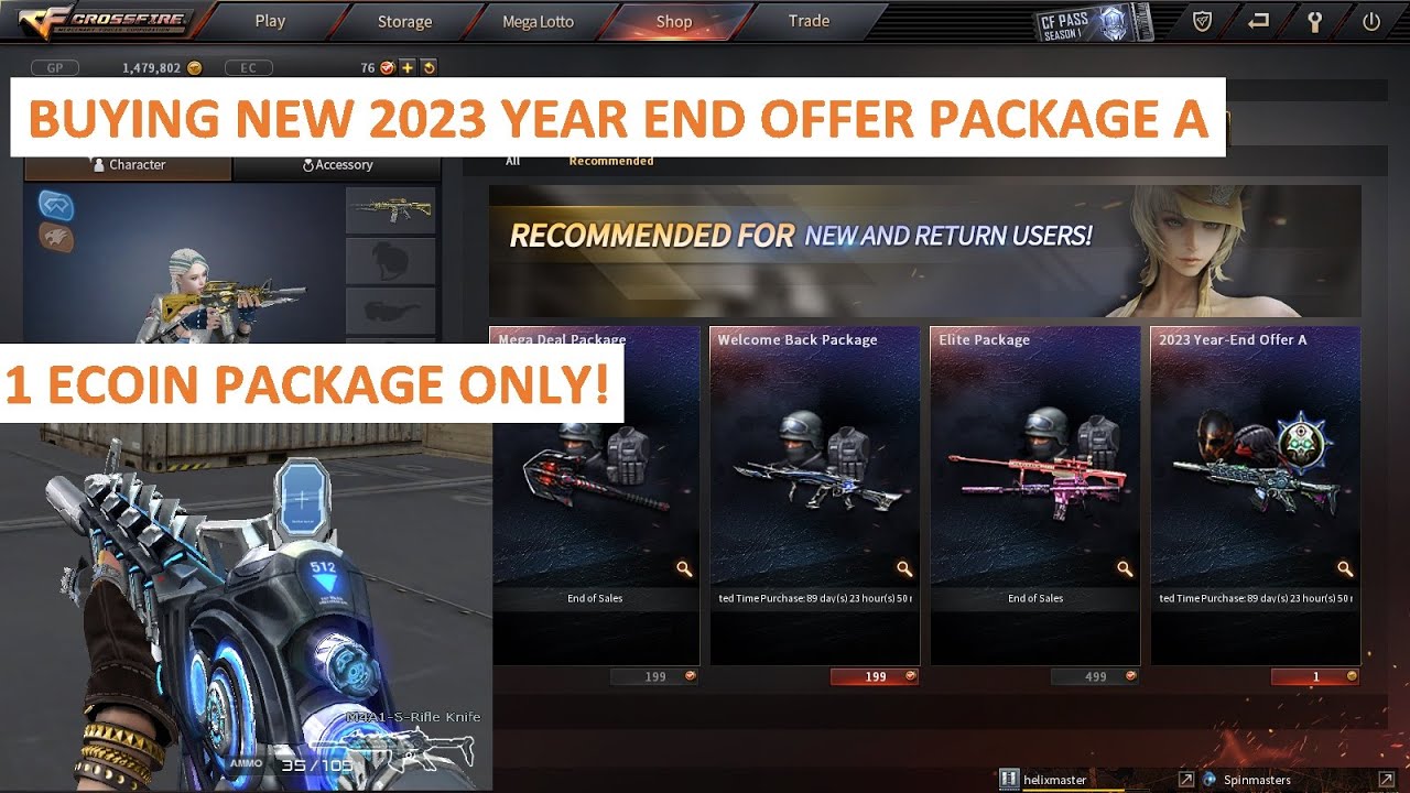 BUYING NEW 2023 YEAR END OFFER PACKAGE A CROSSFIRE PH - YouTube