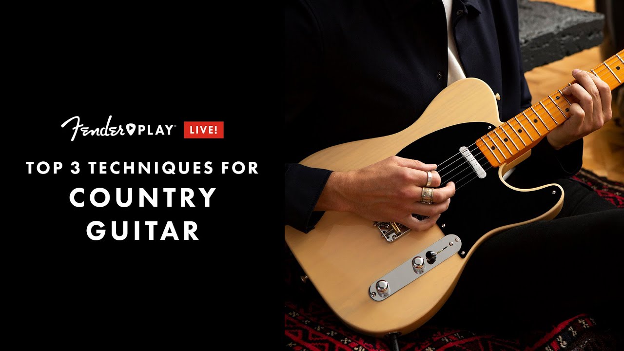 Top 3 Techniques for Lead Country Guitar | Fender Play LIVE | Fender ...