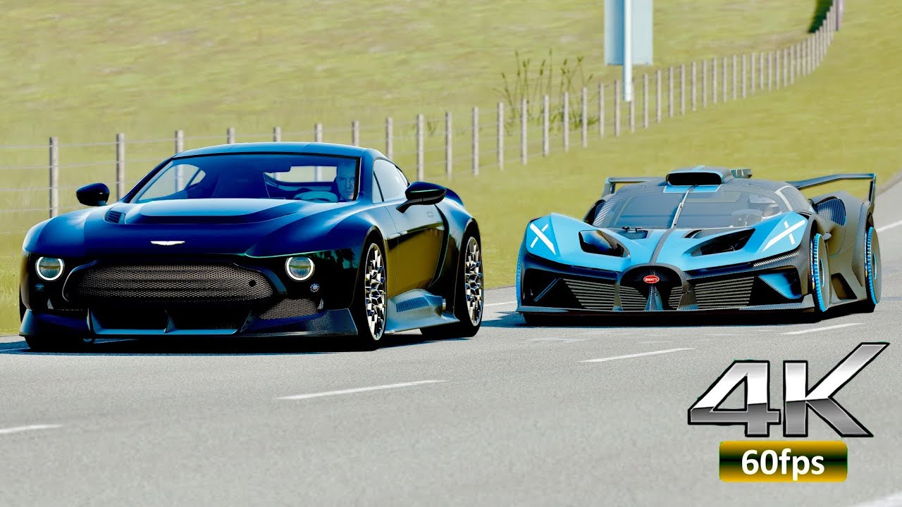 Aston Martin Victor vs Bugatti Bolide at Highlands (4K 60 FPS) - YouTube