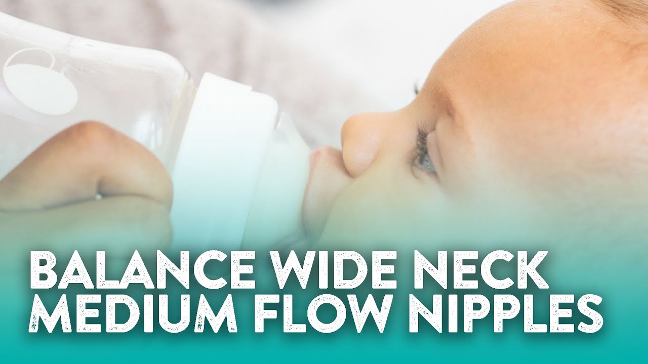 Evenflo Balance Wide Neck Medium Flow Nipples - YouTube