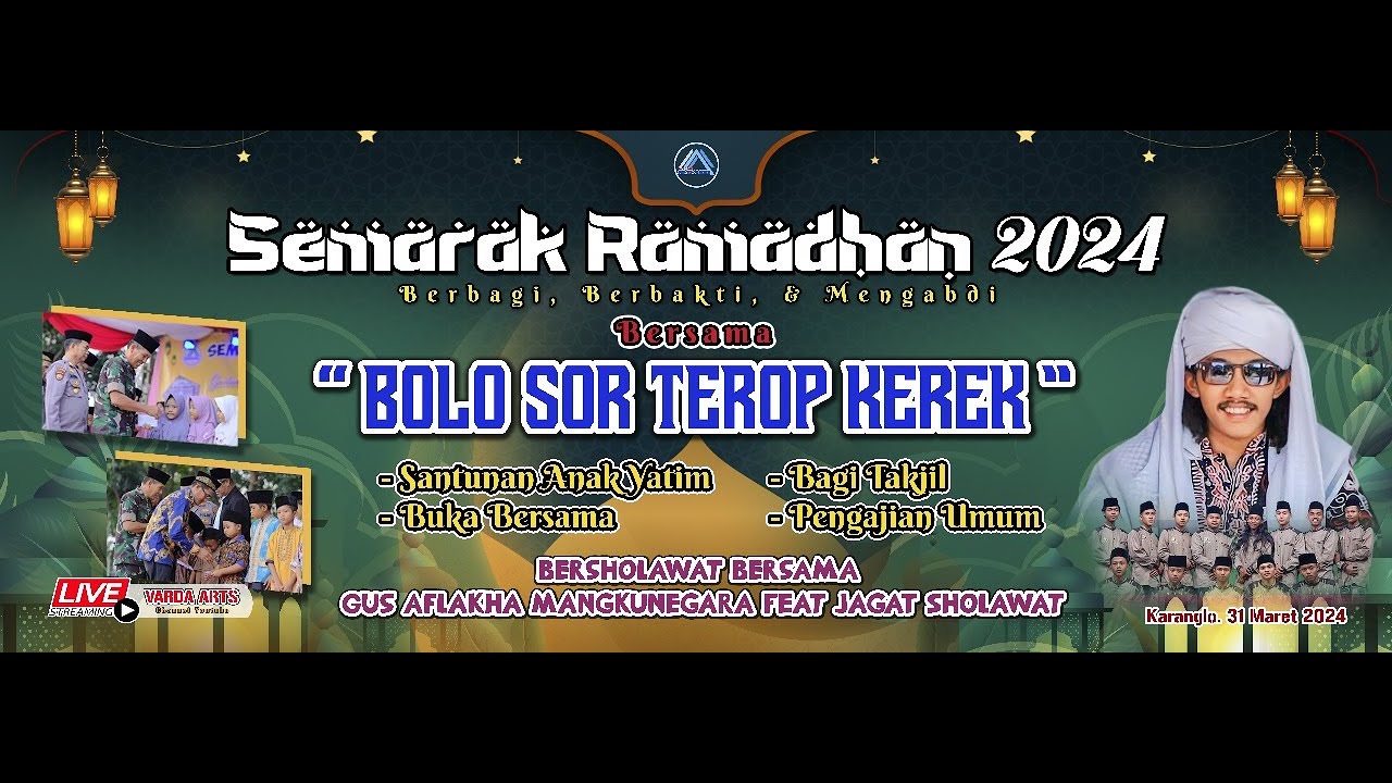 🔴Live Streaming " BOLO SOR TEROP BERSHOLAWAT " Bersama GUS AFLAKHA Ft ...