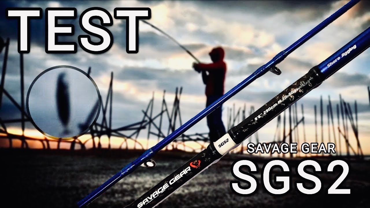TEST SGS2 SAVAGE GEAR shore jigging 20 80 grammi - YouTube
