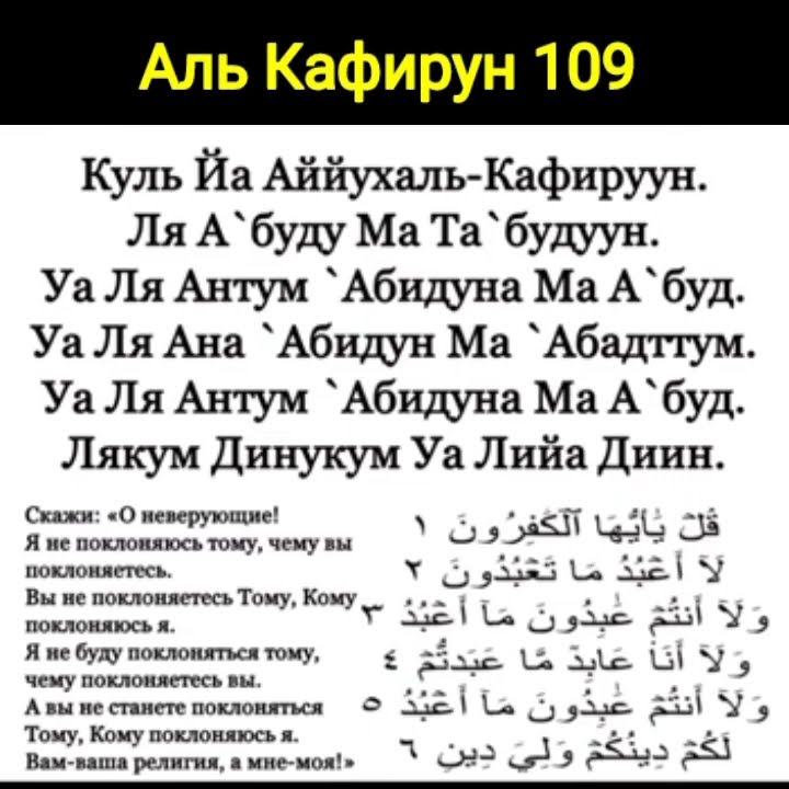 Kafirun surasi | Аль Кафирун | #surah #suralar #quran #islam - YouTube