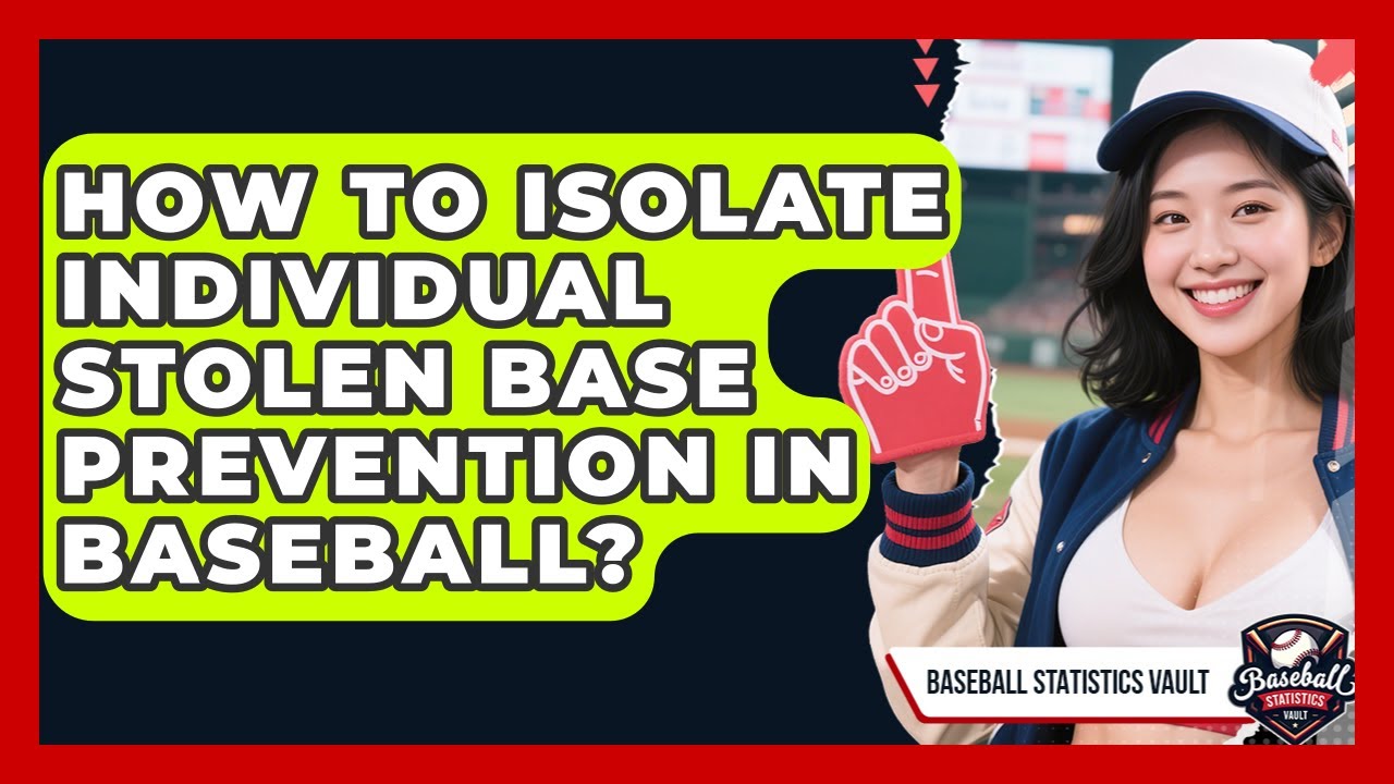 How To Isolate Individual Stolen Base Prevention In Baseball ...