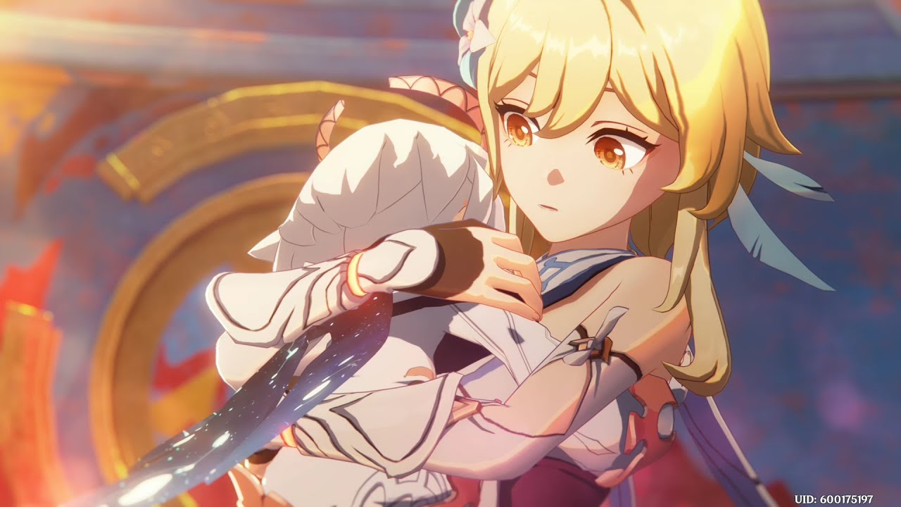 Paimon And Traveler Hug - YouTube