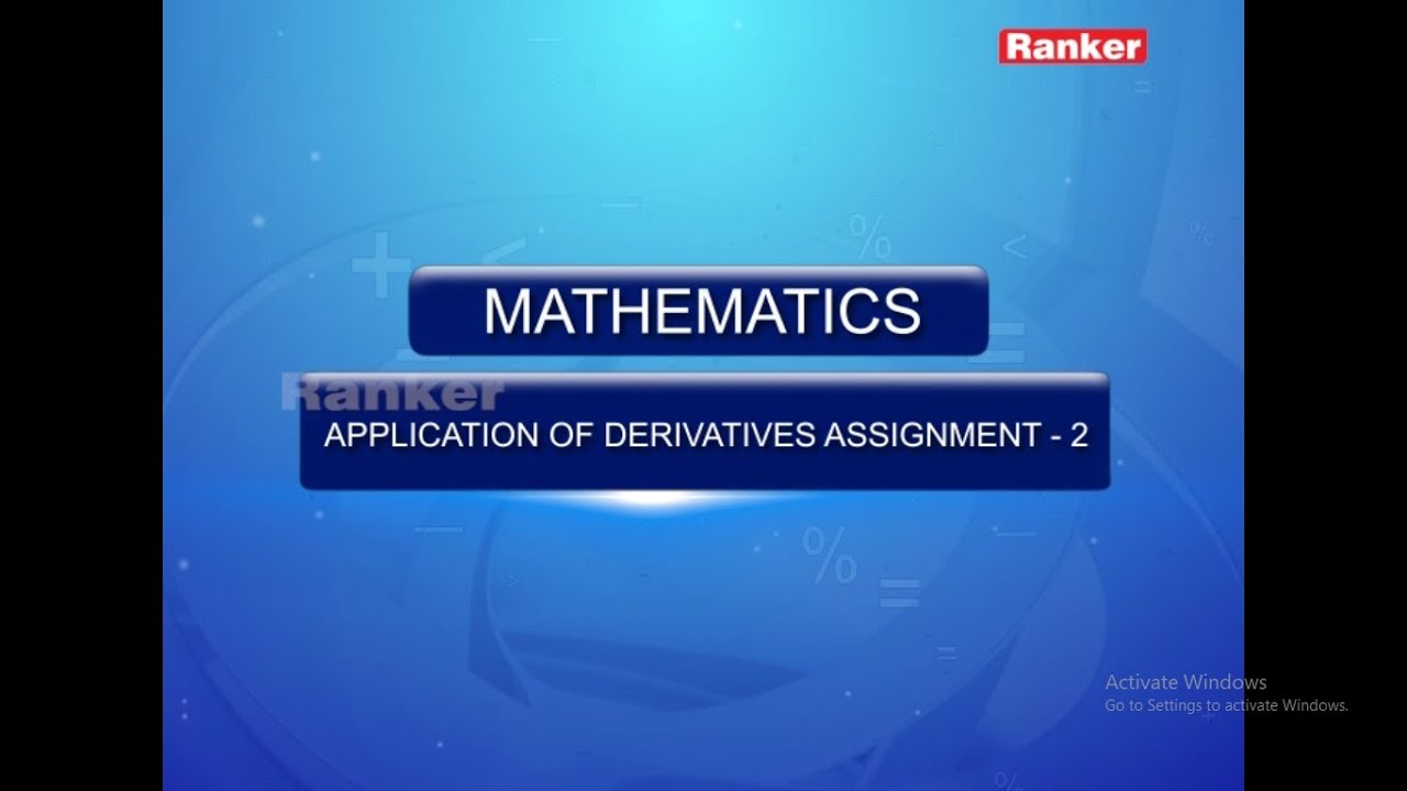 AOD ASSIGNMENT, Mathematics by Krishna Chaitanya kasula sir |AOD ...