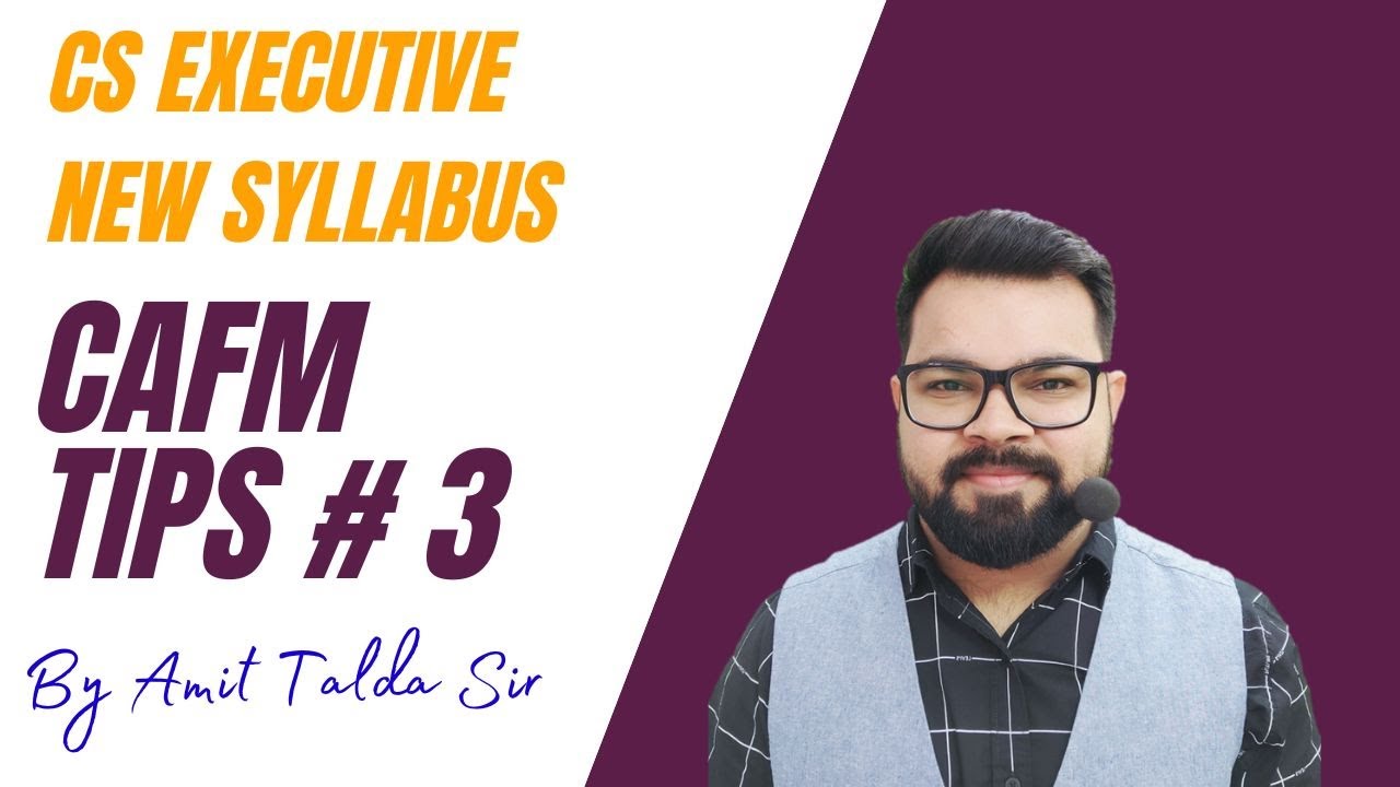 CAFM Tips #3 | Amit Talda Mentorship - YouTube