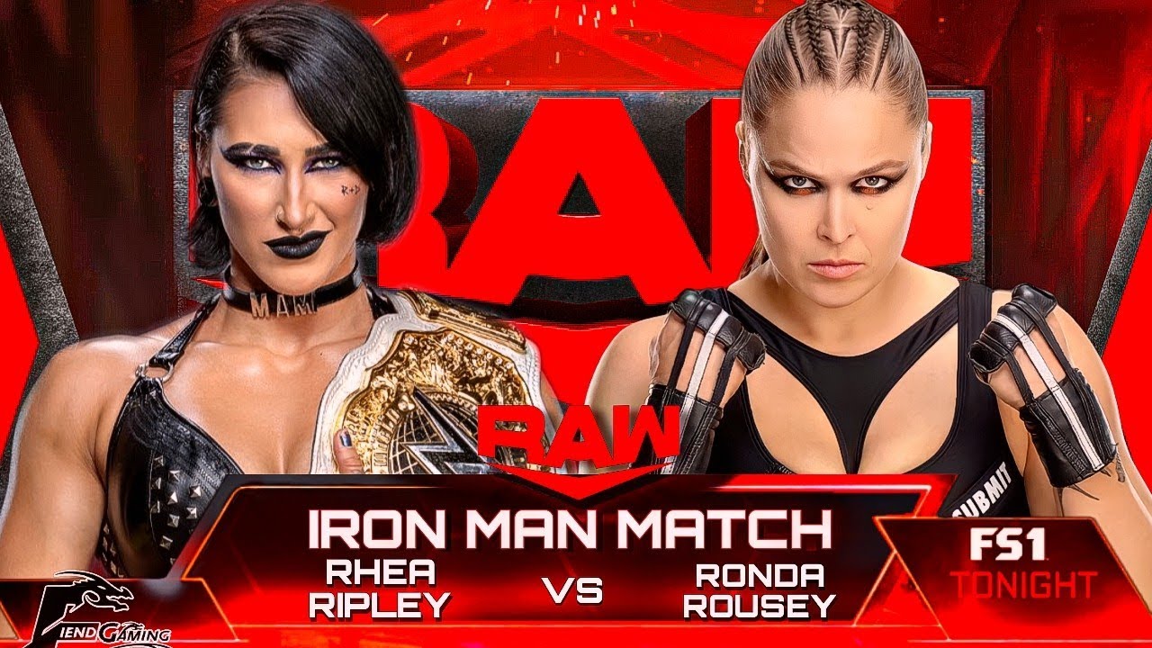 WWE 2K23 : Rhea Ripley Vs Ronda Rousey - Iron Man Match | WWE RAW - YouTube