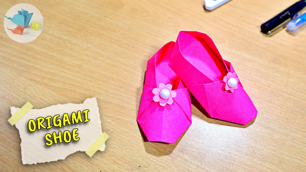origami baby shoe | paper baby shoe | origami shoes - YouTube