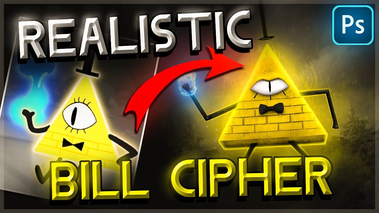I used PHOTOSHOP to make BILL CIPHER realistic... - YouTube