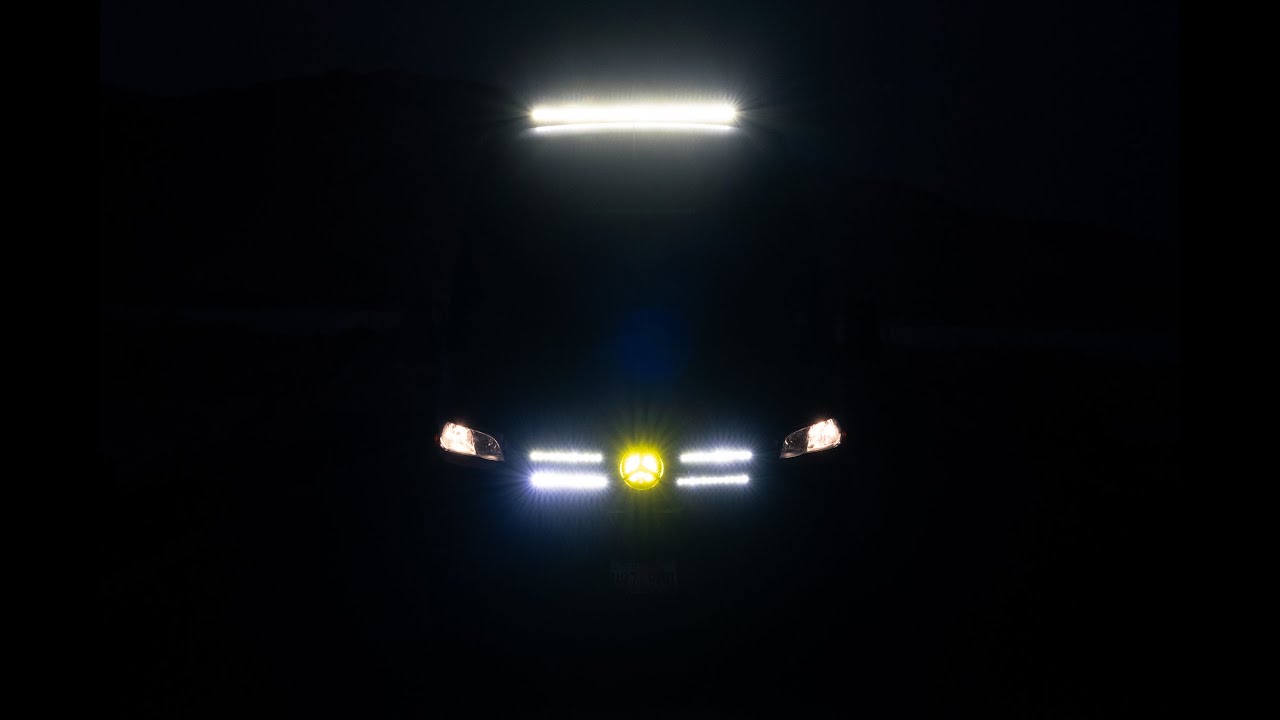 Mercedes Sprinter Grill Light Package For Adventure Camper Vans - YouTube