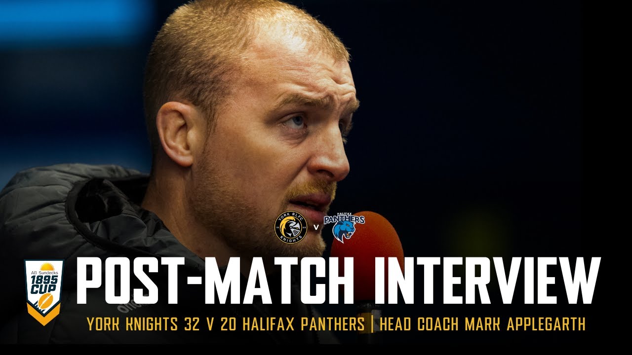 POST-MATCH INTERVIEW | MARK APPLEGARTH | Halifax Panthers (H) | AB ...