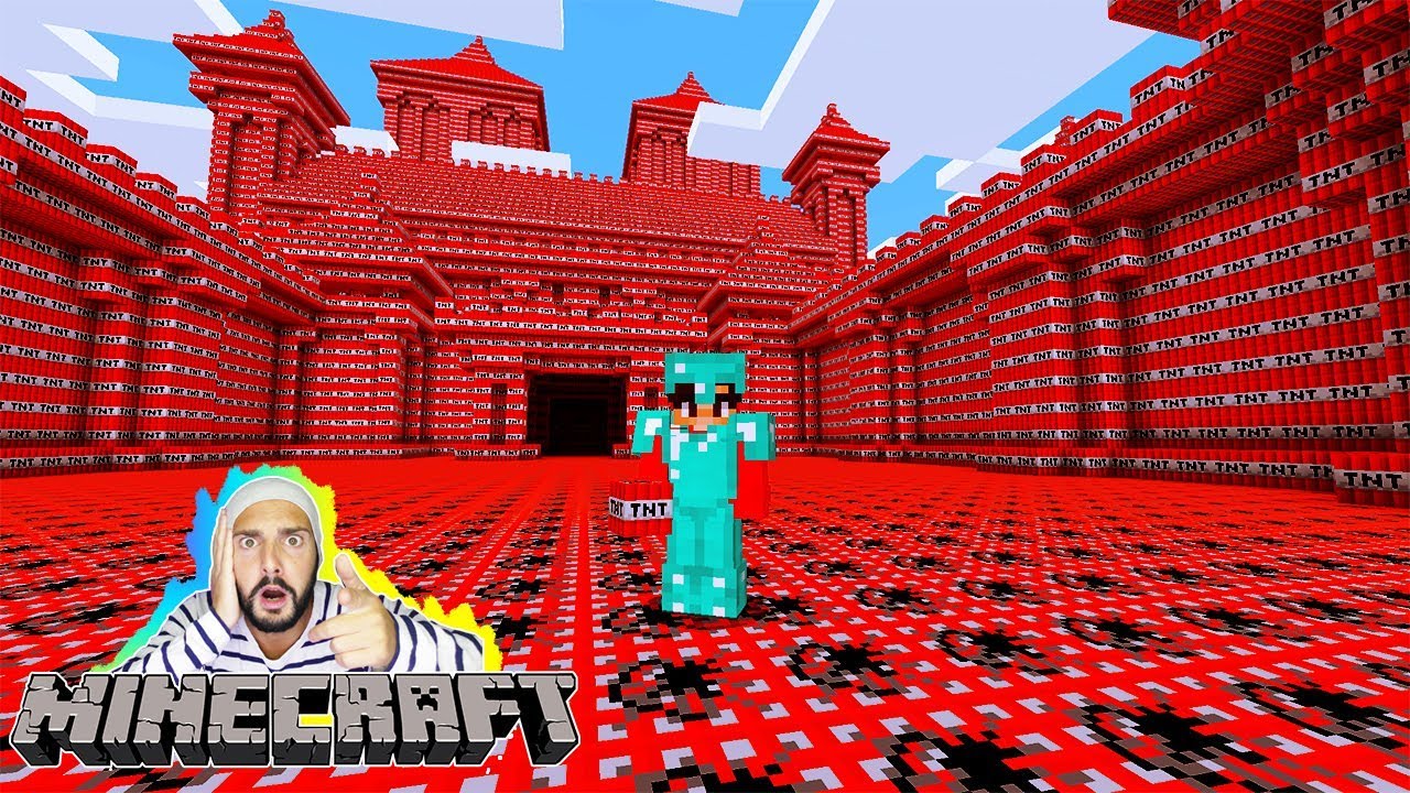 KAAN REAGIERT AUF TNT SCHLOSS MIT ÜBER 1.000.000 TNT BLÖCKEN! Minecraft ...