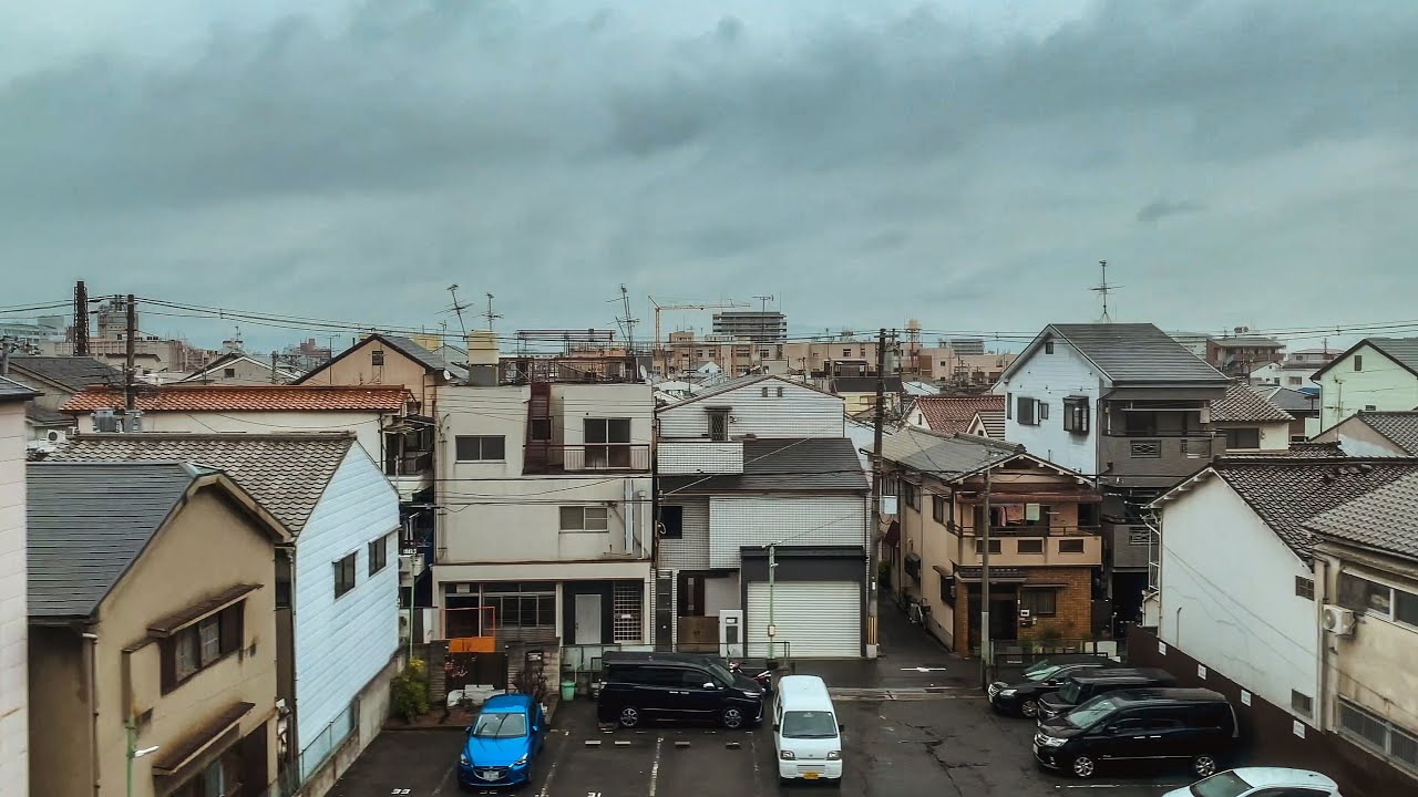 View of Japanese suburbs from the train | Osaka 2021 - YouTube