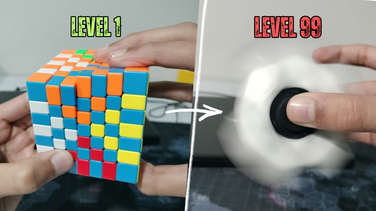 Rubik's Cubes From Level 1 To Level 100! - YouTube