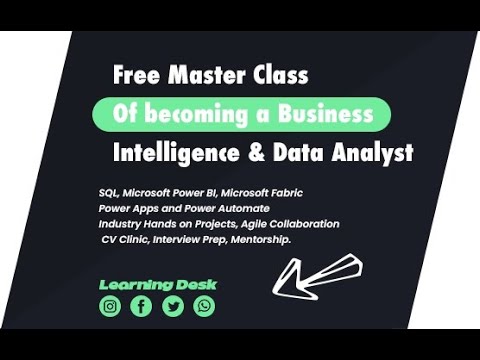 Business Intelligence and Data Analytics Masterclass - YouTube