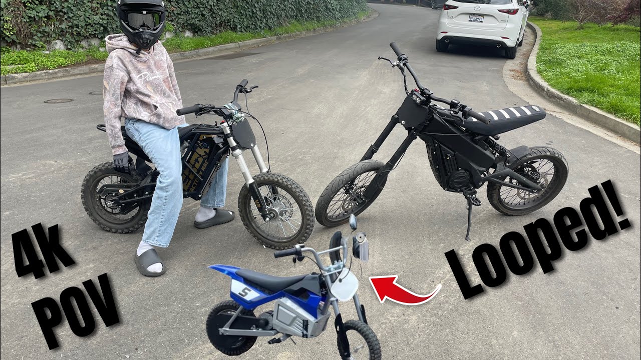 Talaria x3 ride with ebox 2.0, Loop, Wheelies, and razor mx3 - YouTube