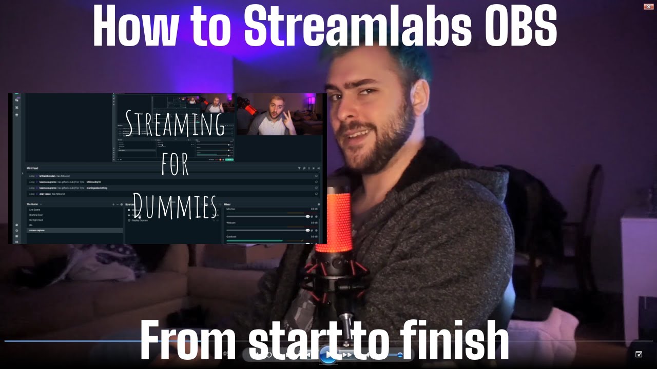 STREAMING FOR DUMMIES: (Episode 2) COMPLETE STREAMLABS OBS TUTORIAL ...