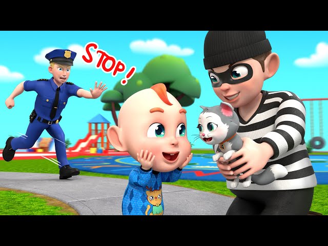 Don’t Follow Unfamiliar Pets 🚨 | Police Song for Kids | Safety Nursery ...