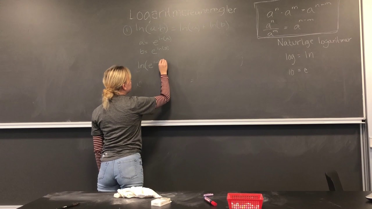Logaritme regneregler - YouTube