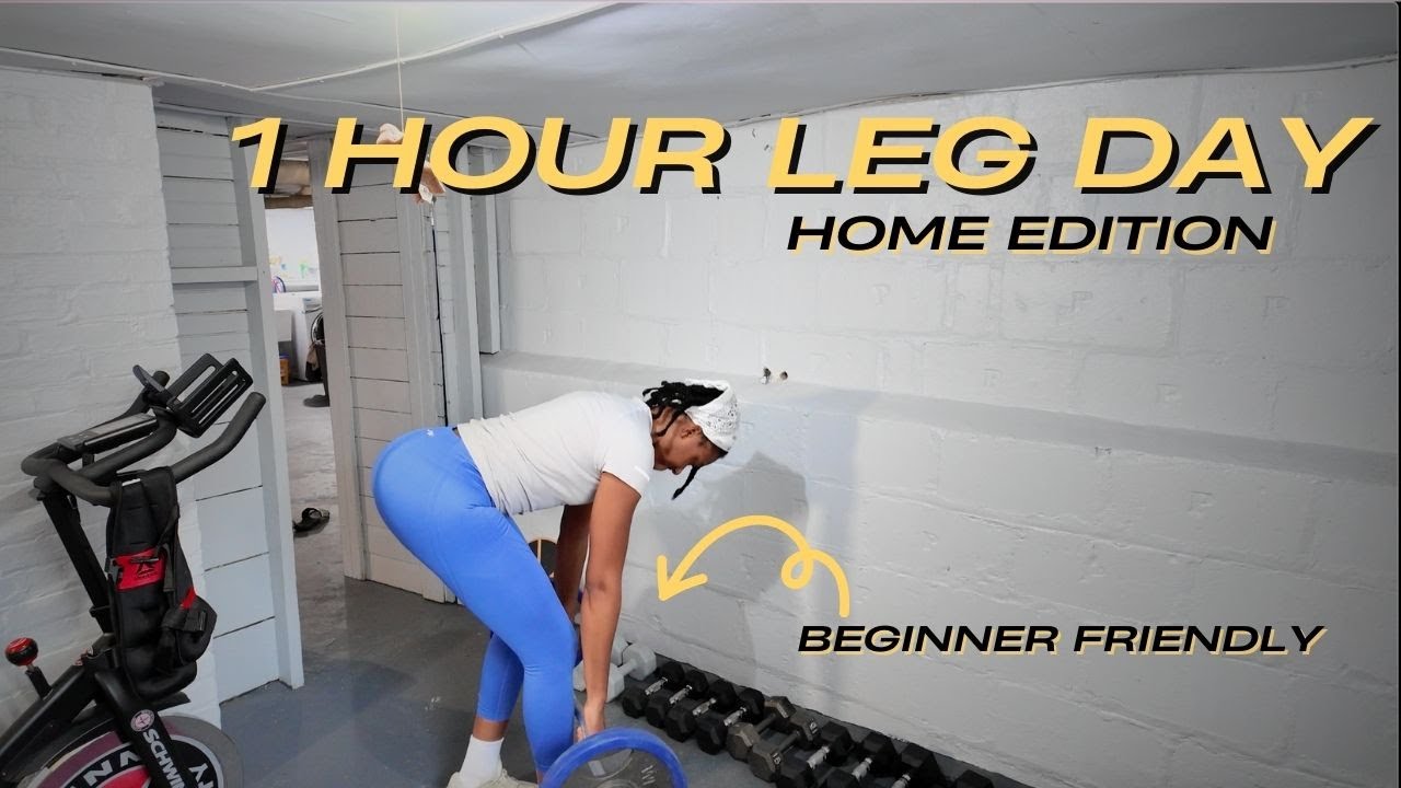 FULL LEG DAY AT HOME WITH WEIGHTS| SQUATS, RDLS, | GETFITWSHANISSE ...