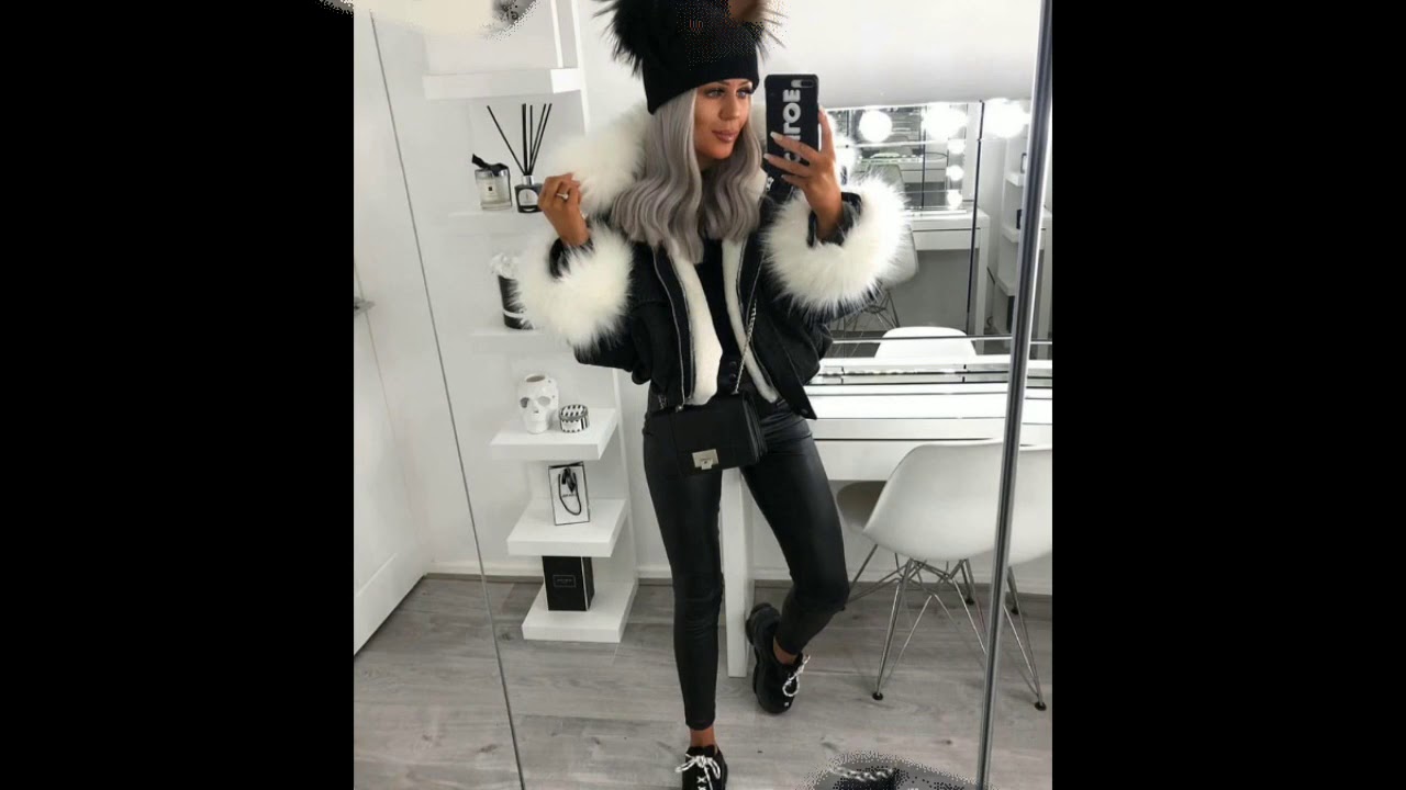 Beautiful Woman With Glamour Fur Coats 2 - YouTube