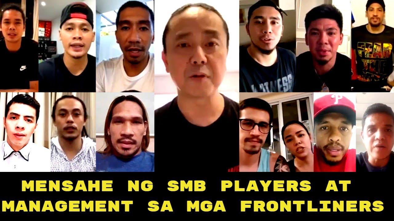 SMB Players and Management Nagbigay ng Mensahe sa mga FRONTLINERS ...