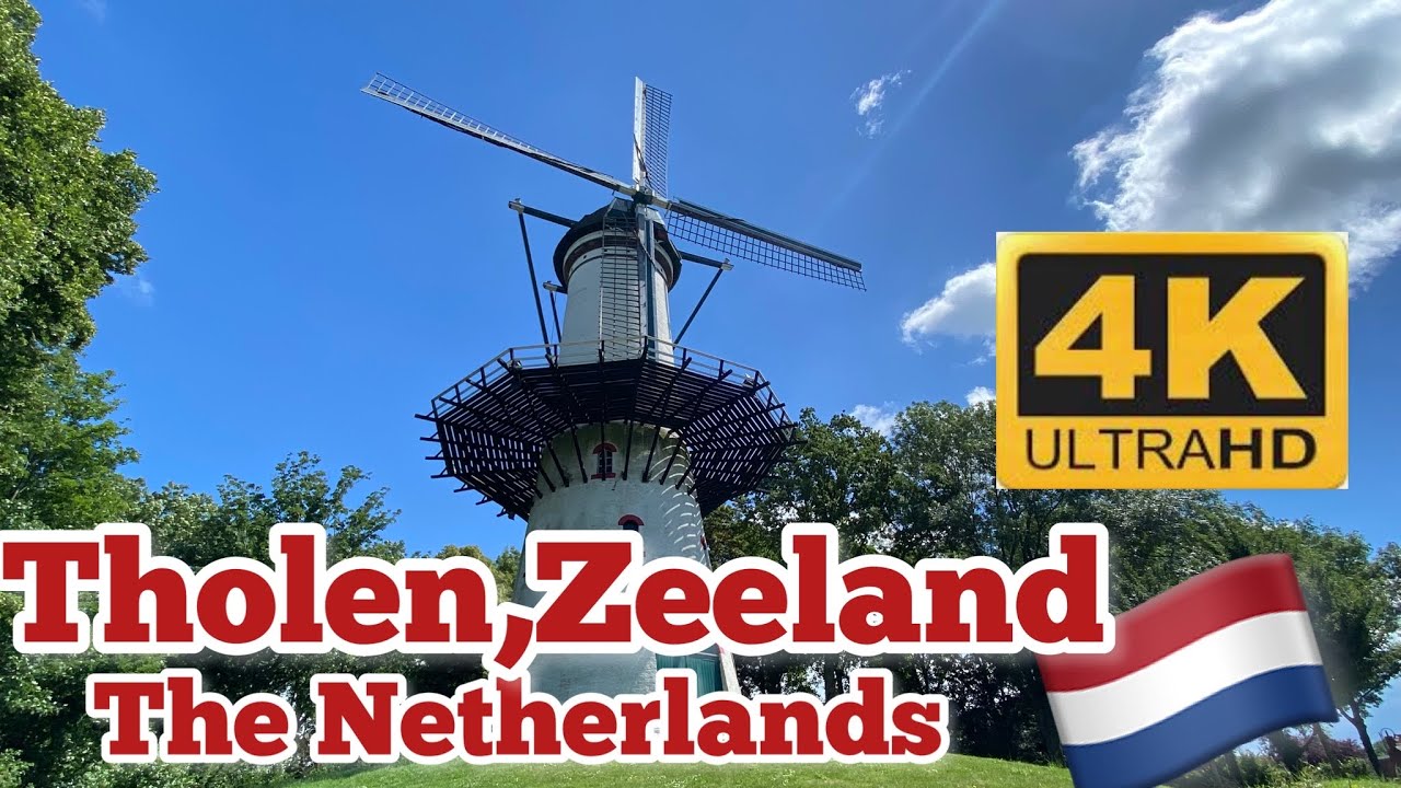 Tholen Zeeland walking tour || Netherlands travel vlog || 4k virtual ...