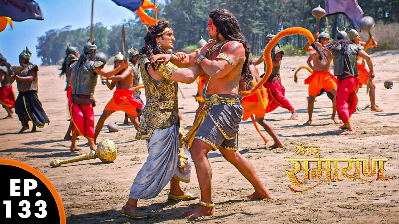 मेघनाथ ने अंगद को घायल कर दिया | श्रीमद् रामायण | Shrimad Ramayan | Ep ...