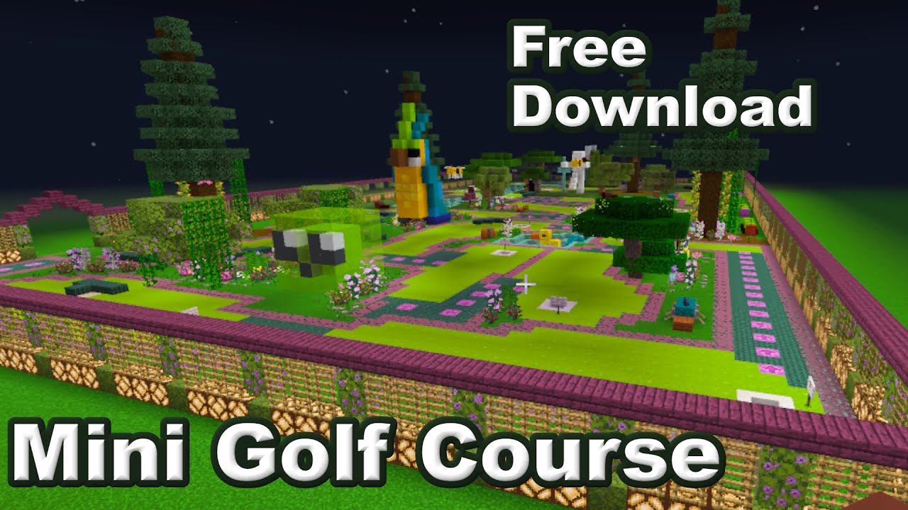 Putt-Putt in Blocks! Download My Minecraft Mini Golf Map! - YouTube