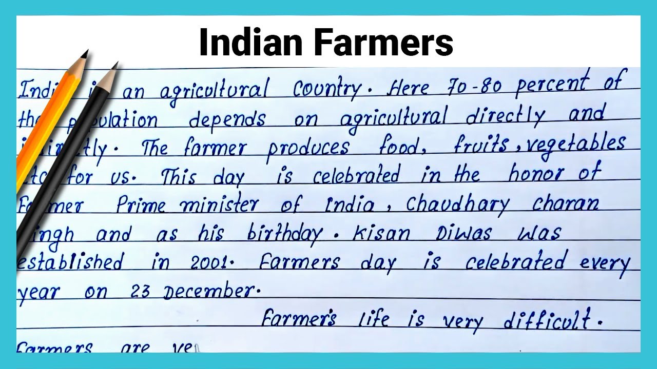 write essay on Indian Farmers | how to write essay on Indian Farmers ...