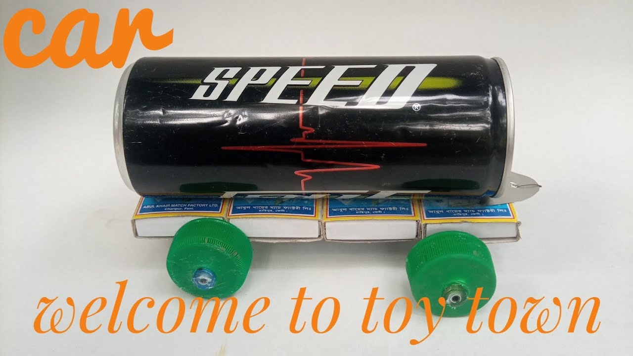 How To Make Matchbox toli can car at Home | khelna gari banano torika ...