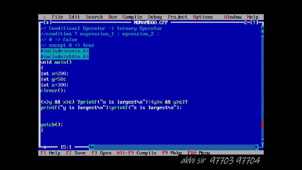 ternary operator in C part 2 , C Programming Tutorial for Beginners Part 41 hindi - YouTube