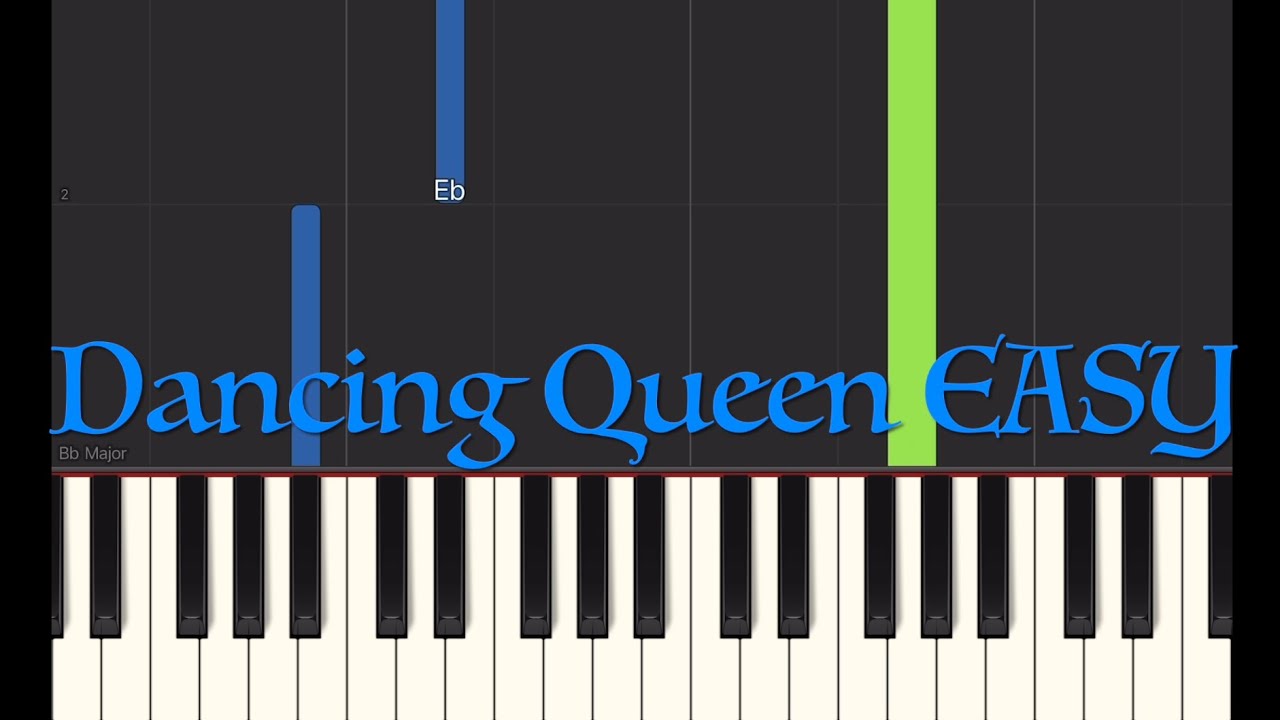 Dancing Queen | ABBA | EASY Piano Tutorial | Real Sound - YouTube