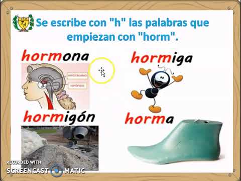 Reglas ortográficas de la letra "h" - YouTube