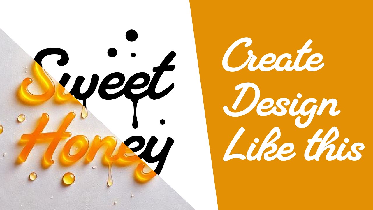 Sweet honey Typography Design - YouTube