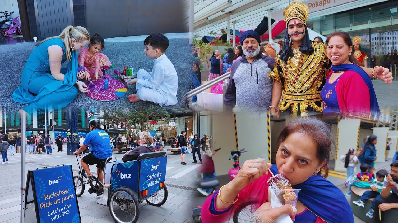 Celebrating Diwali IN AUCKLAND CITY (NZ) - Full Desi Style 🪔 🪷 - YouTube