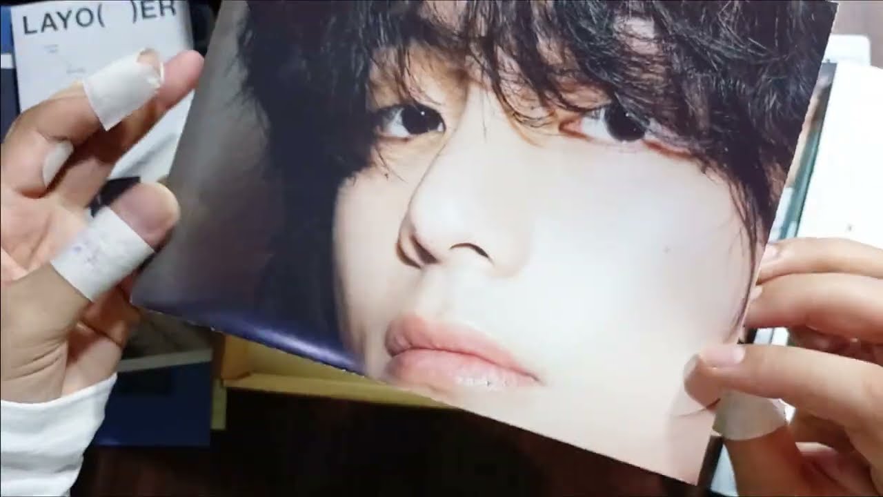 Unboxing BTS V's Solo Album layover Blue Version 💙 Army Vlog | 아미 로그 ...