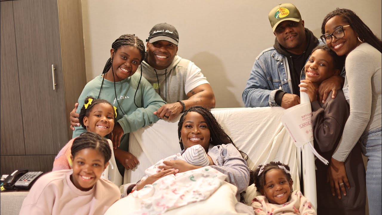 Taking the girls to meet baby Joshua 💙 - YouTube