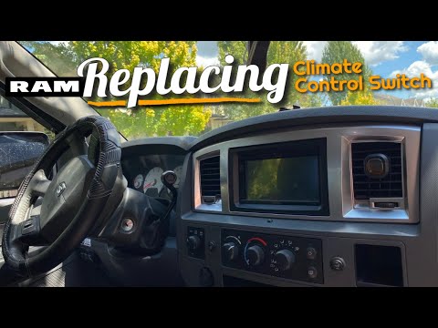 How To Replace Climate Control Panel | Light Switch In Dodge Ram - YouTube