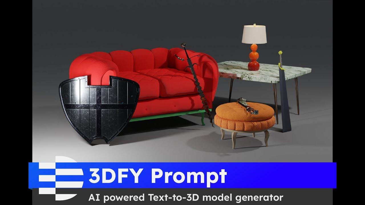 3DFY Prompt - generate 3D models with text - YouTube