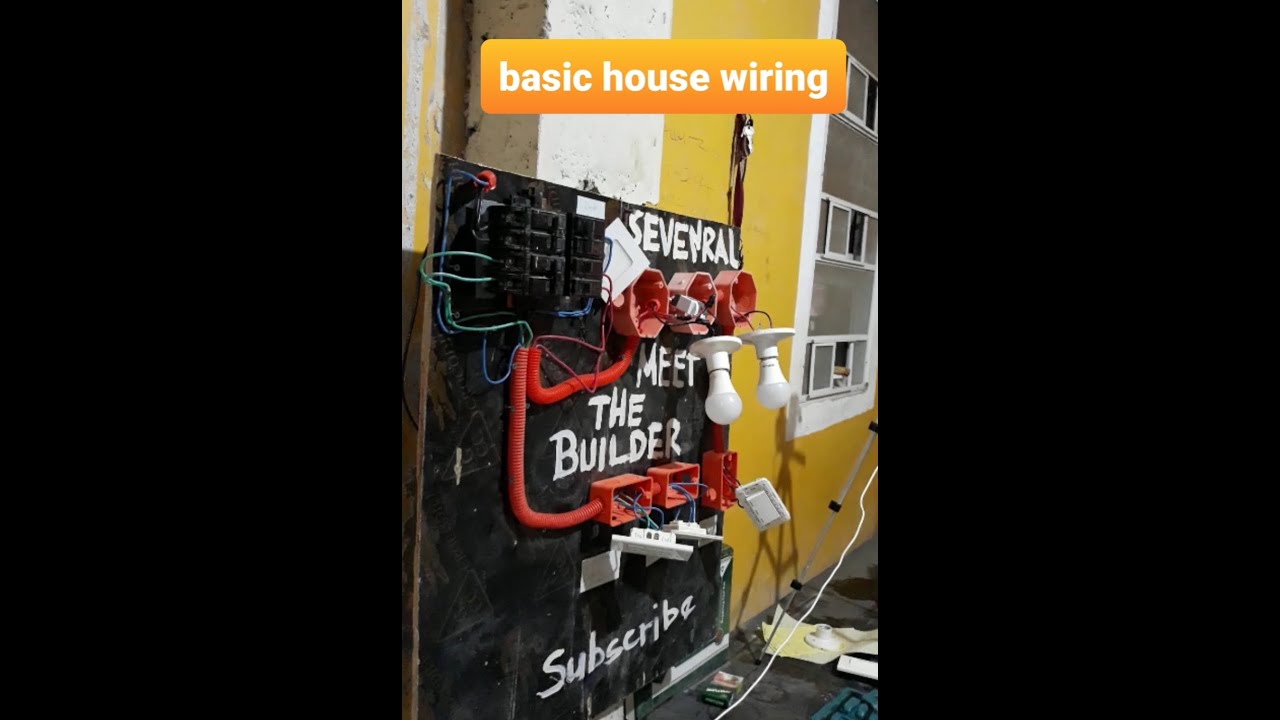 Basic electrical wiring | house wiring | meet the builder - YouTube