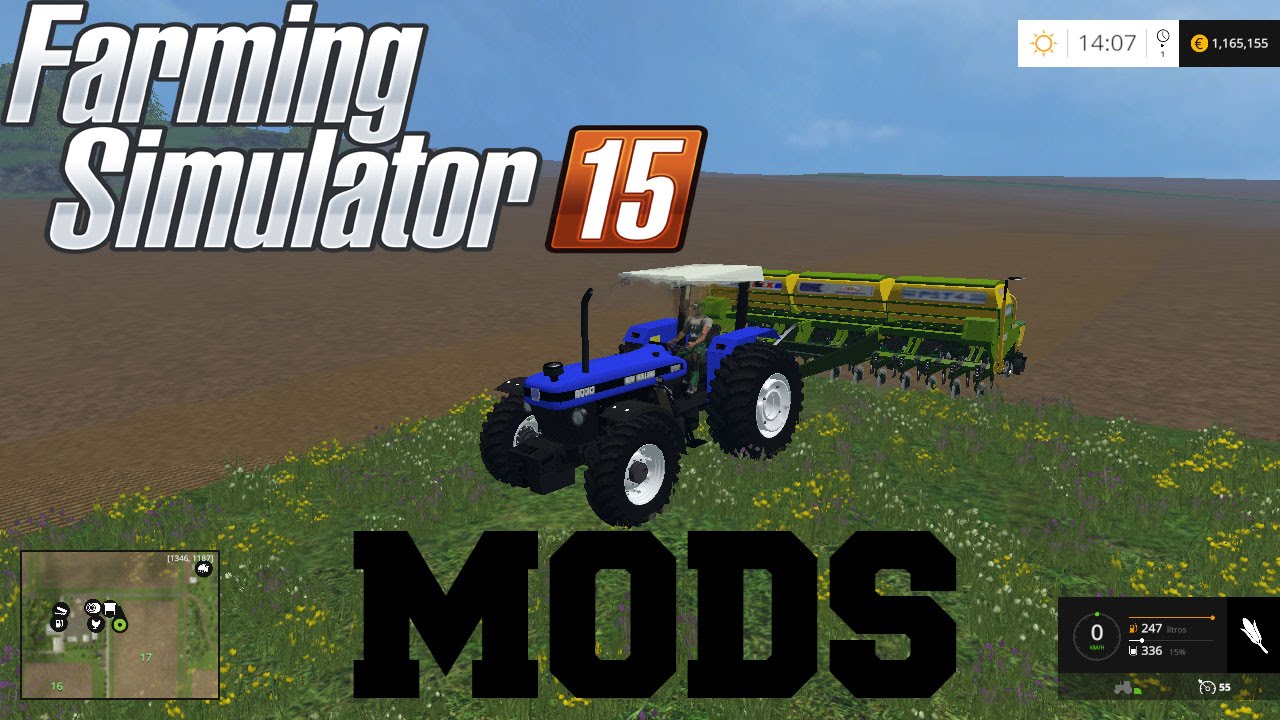 Farming Simulator 15 MODs - NH 8030 e Plantadeira Tatu - YouTube